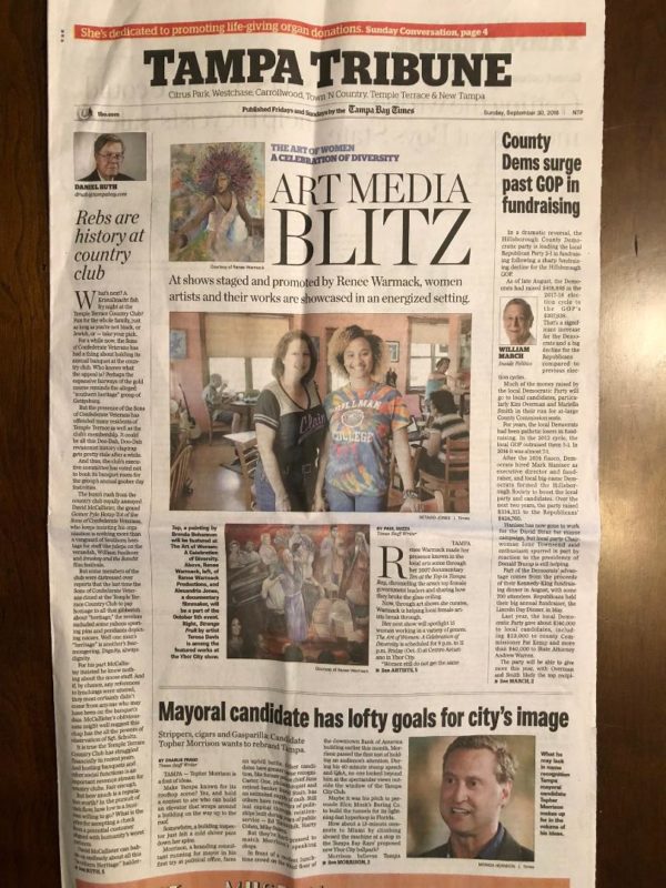 Tampa Bay Times article Renee Warmack Productions Part 1 Sept. 2018